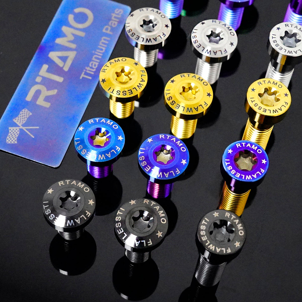 RTAMO Titanium Bolt M10x20-35mm Pan Head T40 for Bicycle Motorcycle ...